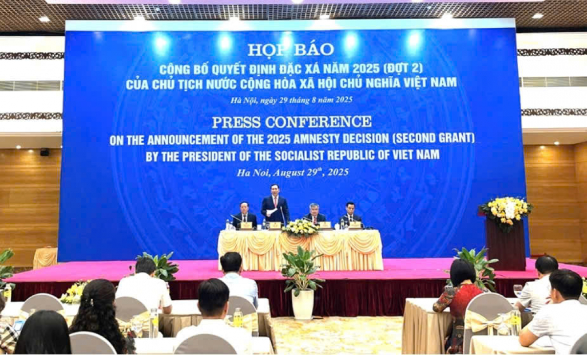 Đặc xá 13.920 người trong đợt 2 năm 2025